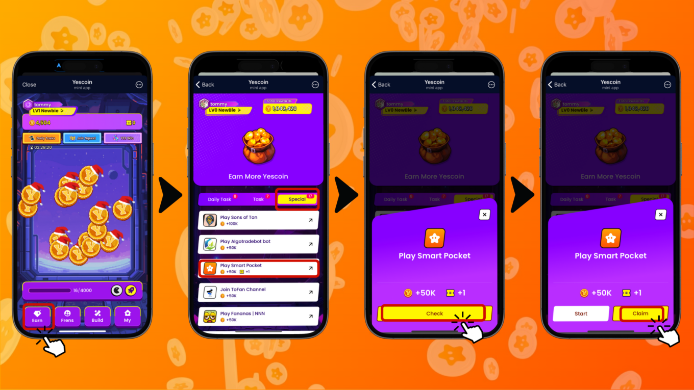 Smart Pocket × Yescoin Special Collaboration!Get 50,000 Yescoin for ...